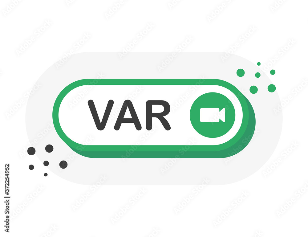 Flat var for game screen. Web video player. Play vector icon ...