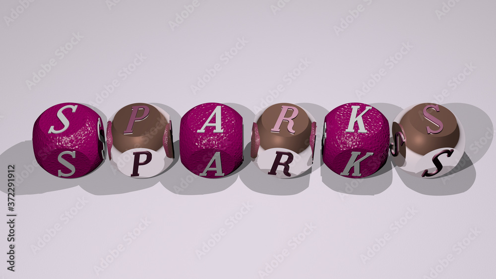 SPARKS combined by dice letters and color crossing for the related ...