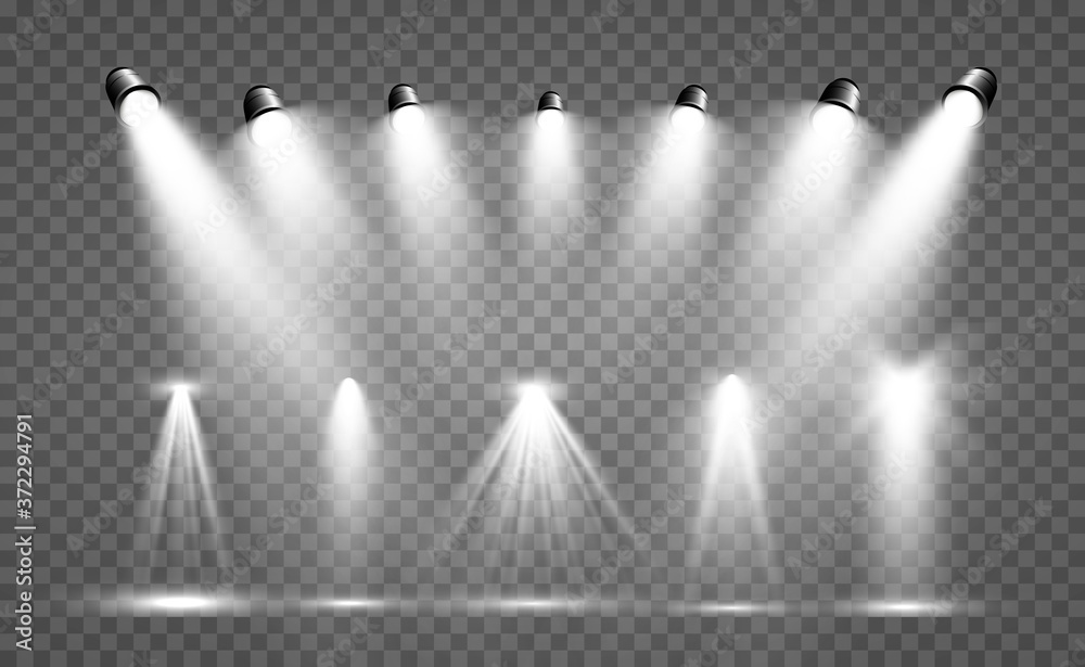 Searchlight collection for stage lighting, light transparent effects ...