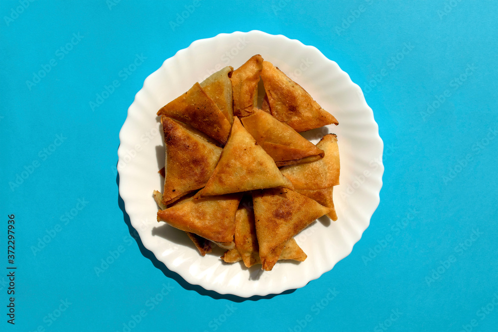 Famous traditional Arabic, Middle East, Asian cuisine. Triangular ...
