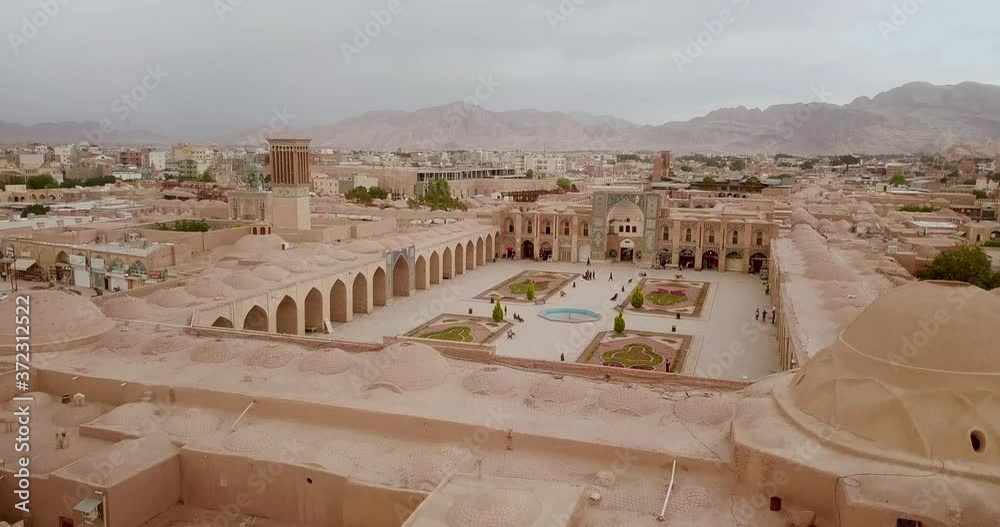 Video „Old mosque dome in Kerman Old city in Iran and historical ...