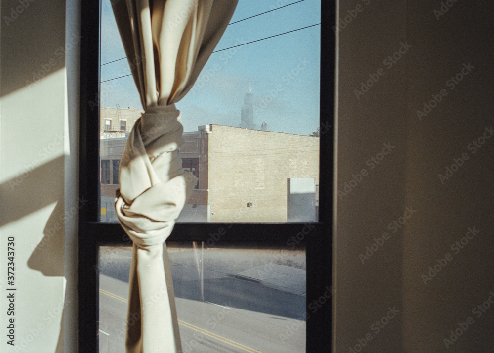 Sears Tower through window Stock Photo | Adobe Stock