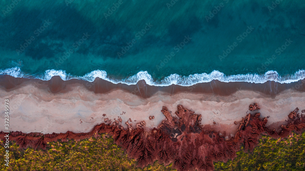 rugged beach from above Stock Photo | Adobe Stock