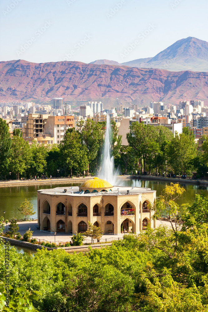 El Goli or Shah Goli historical building in Tabriz, Iran Stock Photo ...