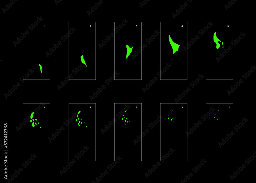 Smoke effect. liquid smoke animation sprite sheet. classic liquid smoke ...