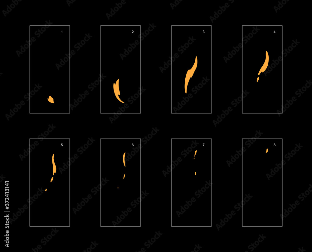 Smoke effect. dust smoke animation sprite sheet. classic dust smoke ...