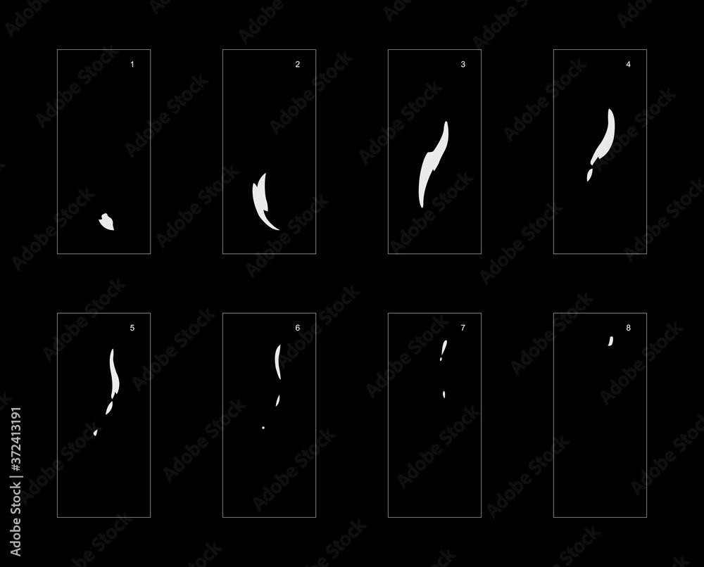 Smoke effect. smoke animation sprite sheet. classic smoke effect ...