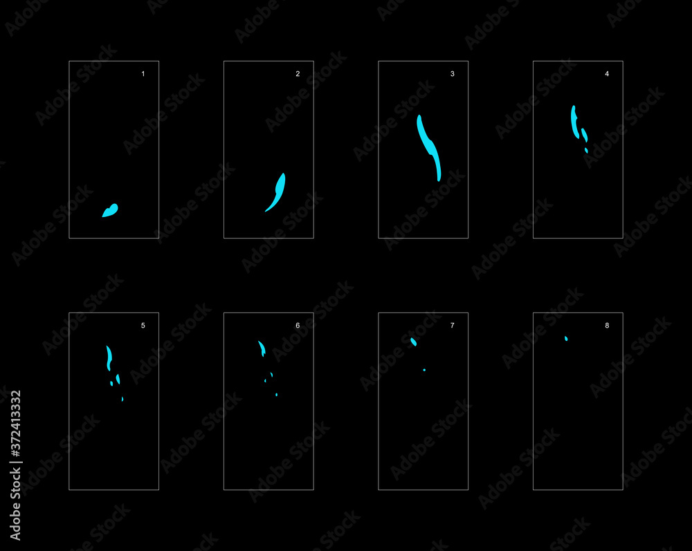 Smoke effect. blue smoke animation sprite sheet. classic smoke effect ...