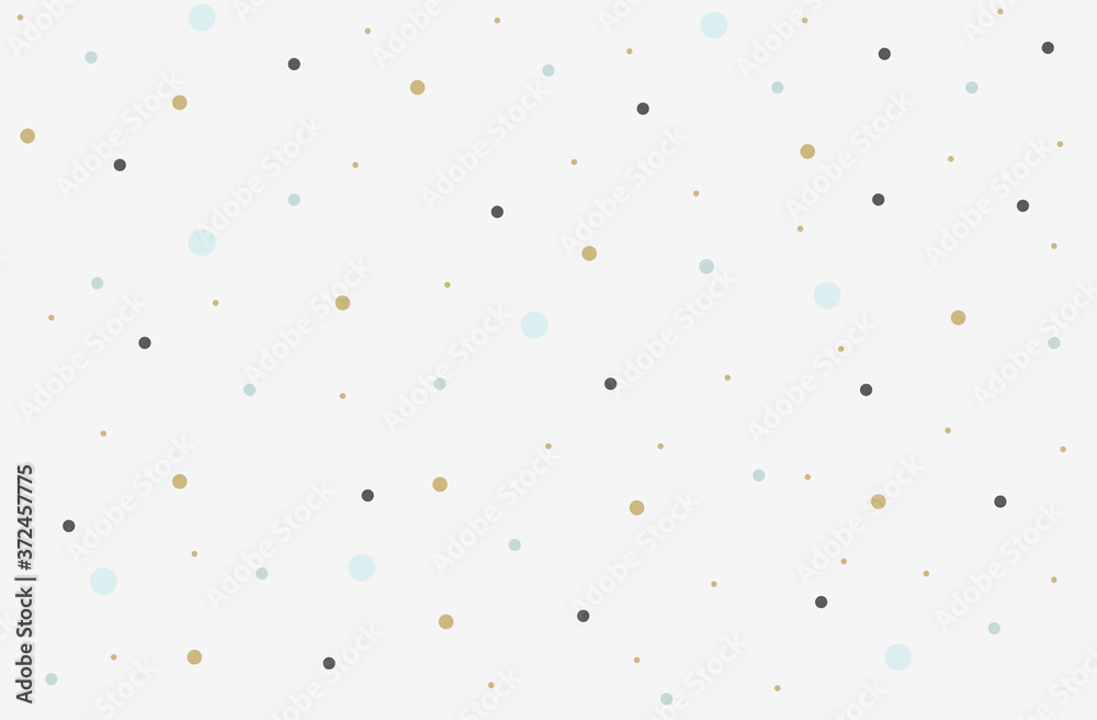 Pastel polka dot vector pattern. Abstract simple dot pattern. Vector dot pattern on light blue ...