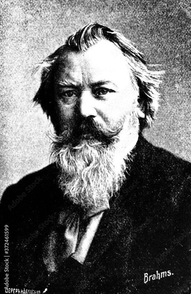 Johannes Brahms, was a German composer in the old book Biographies of ...
