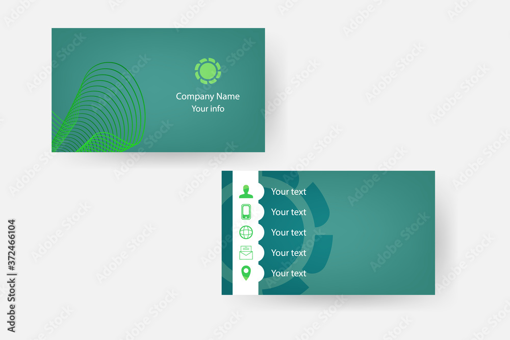 Business card. Visiting card for business and personal use. Modern ...