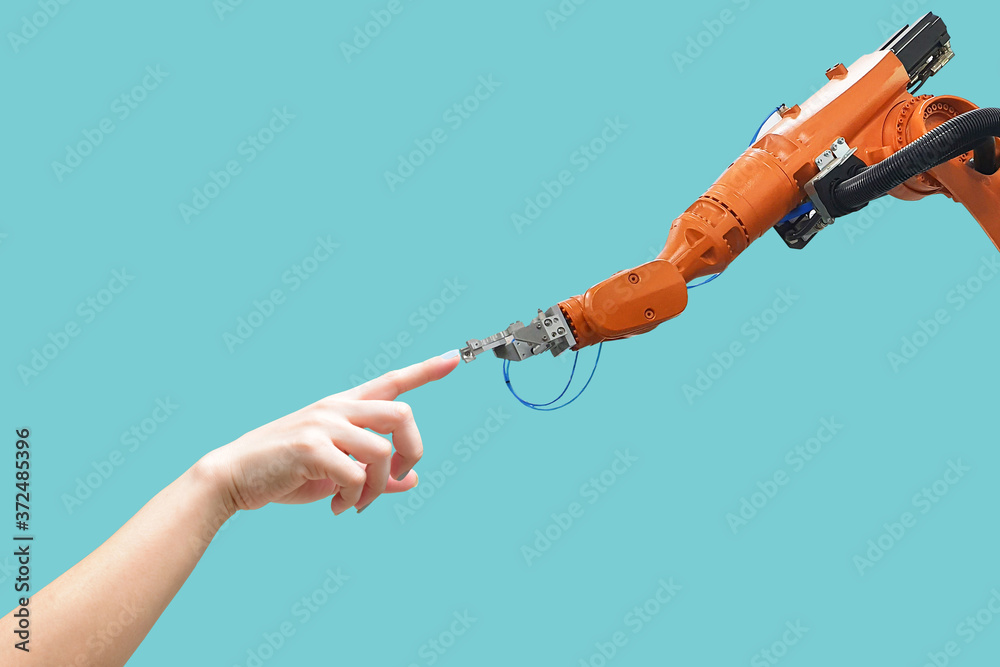 Human hand and robot hand system concept Integration and coordination ...