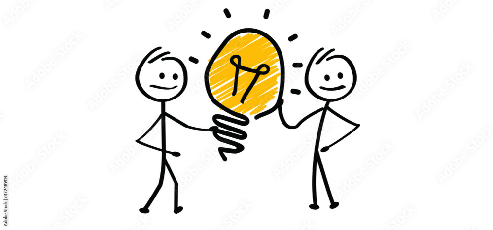 Think big, idea or ideas. Kids playing running, jumping Happy smile ...