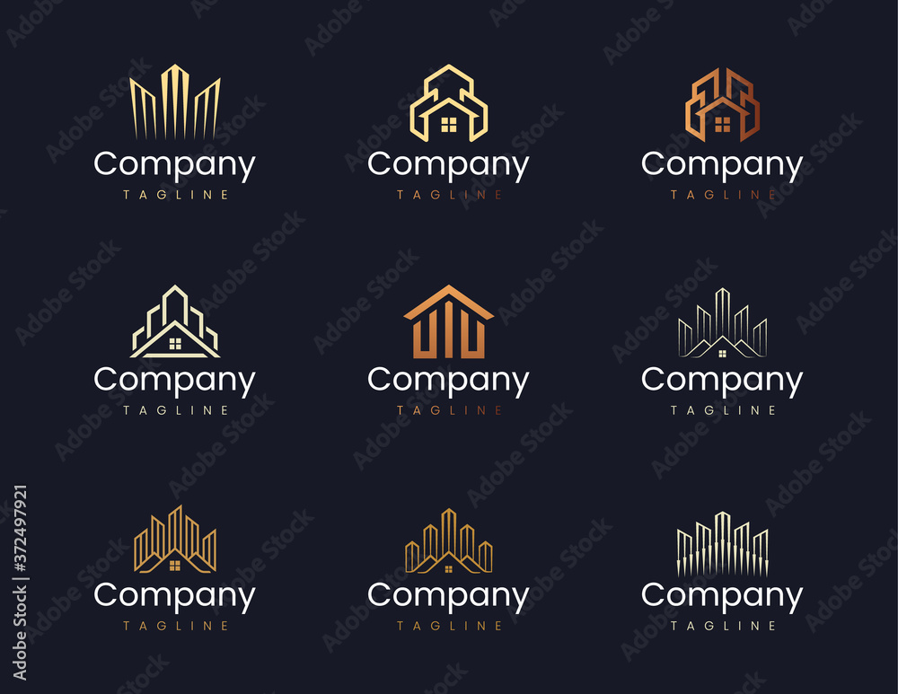 Building and construction logo design template. Graphic elements ...