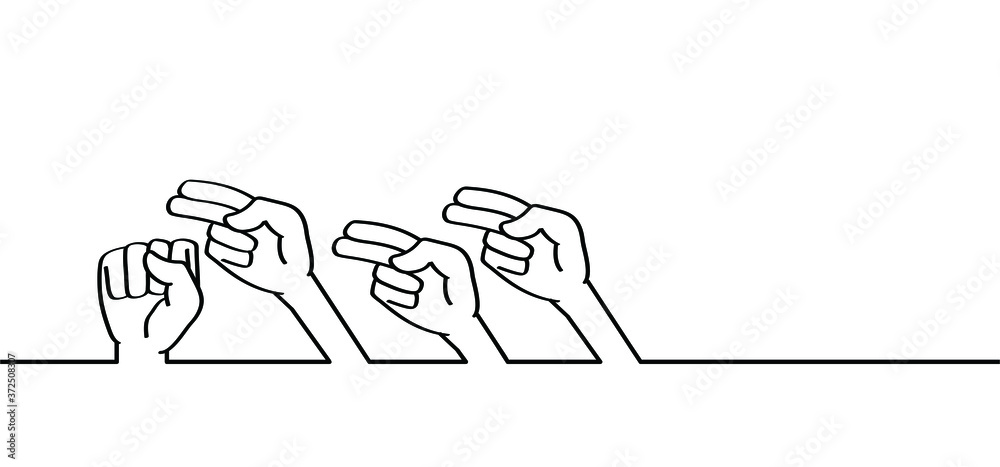 Hand spelling. Deaf sign language signs SILENCE Fingerspelling alphabet ...