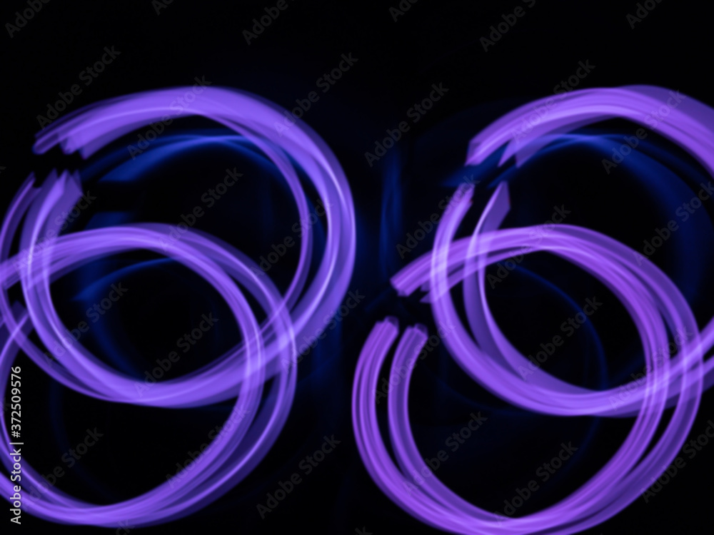 defocused purple neon lighting len flare wave pattern background in low ...