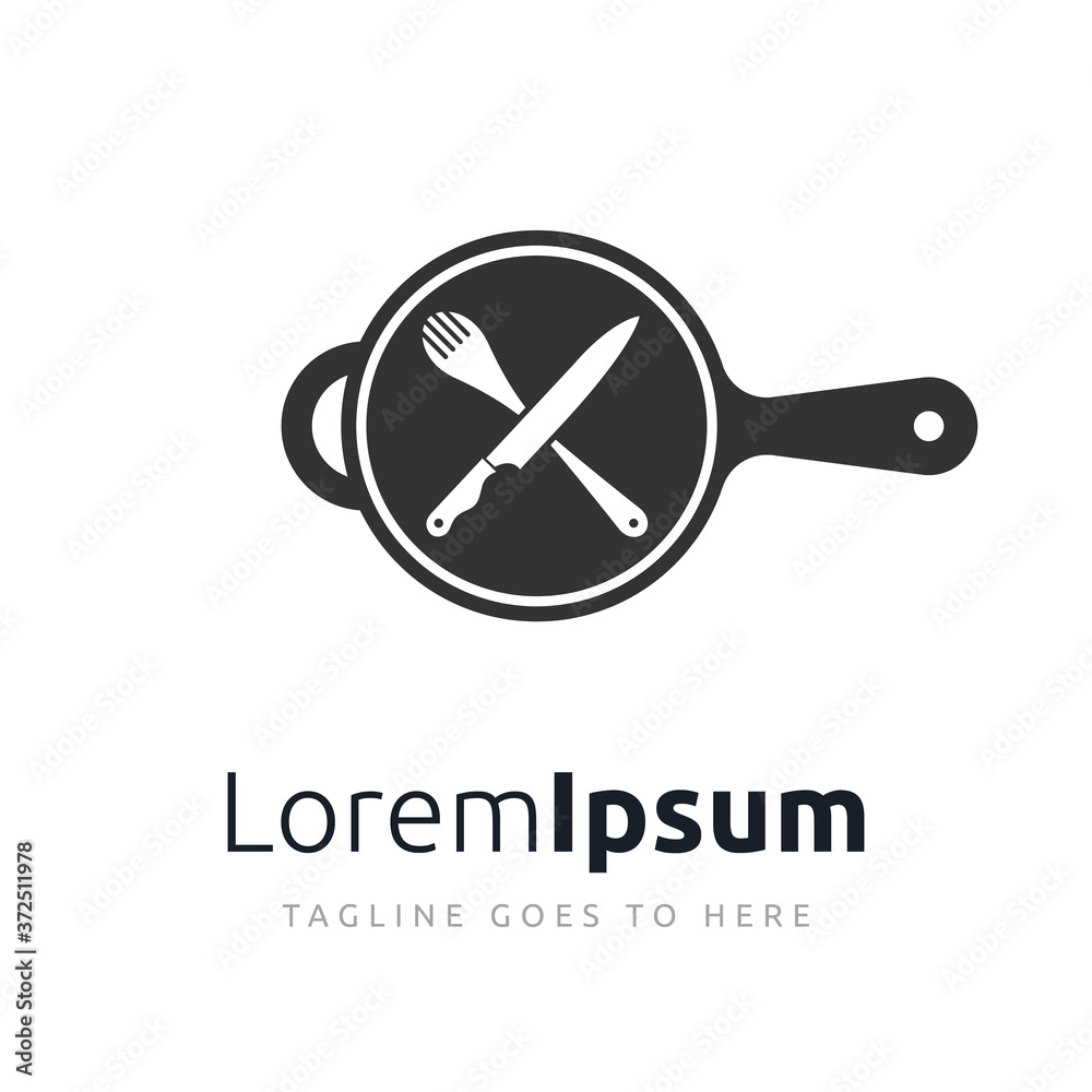 Kitchen and Catering service logo design Template, Spoon and Fork icon ...
