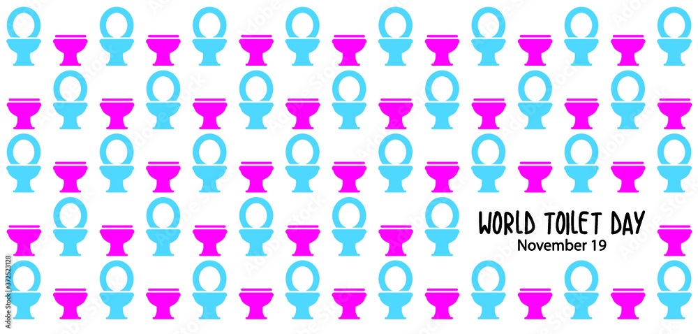 Wc world toilet day. Bathroom or restroom icons. Funny vector pissing ...