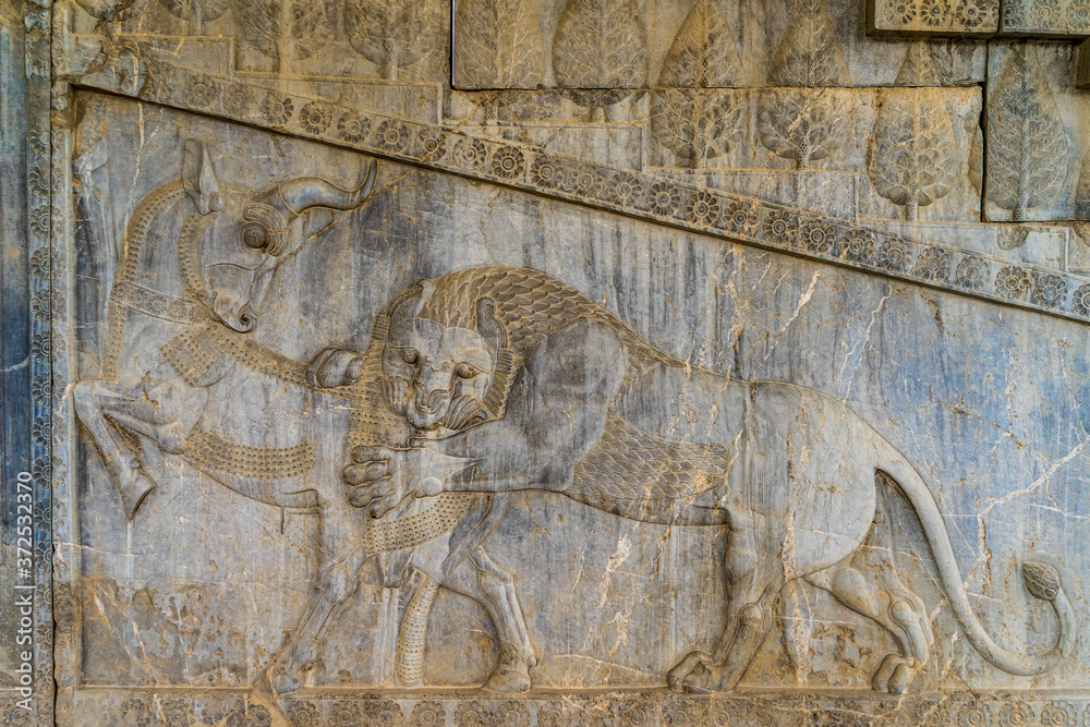 Foto de Iran, near Shiraz, the ruins of Persepolis the ancient capital ...