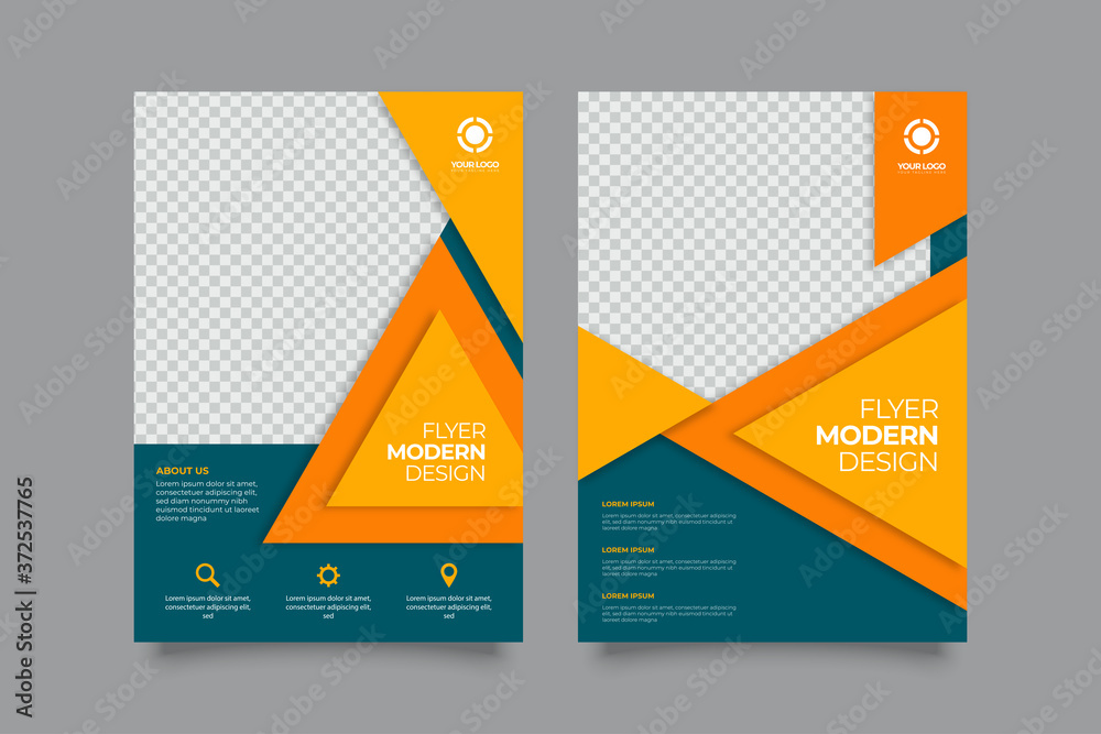 Business Brochure. Flyer Design. Leaflets a4 Template. Cover Book and ...