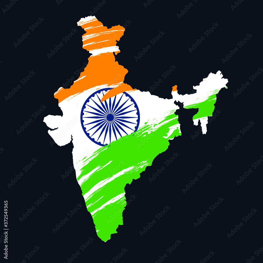 India graphic color powder tricolor design, color pigment graphic ...