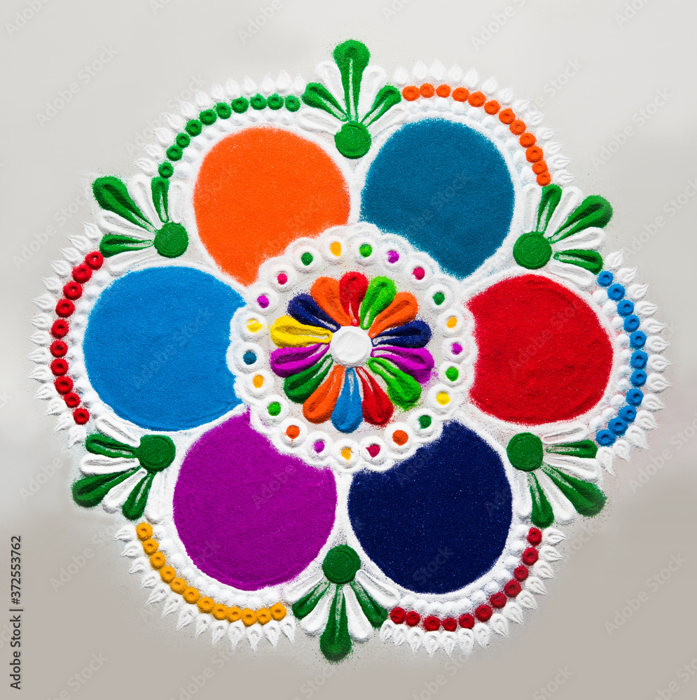 Disegni Rangoli Con Tema Candele Indiane Radianti Diwali Diya Con