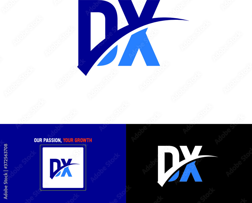 DX Logo Design, dx Logo For Business/Company Stock Vector | Adobe Stock