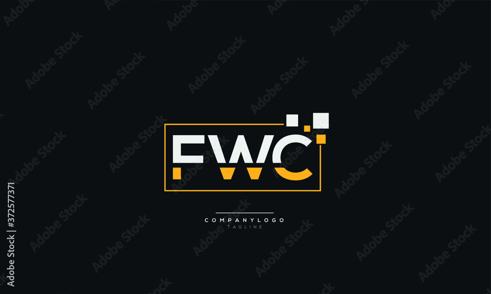 FWC Letter Business Logo Design Alphabet Icon Vector Symbol Stock ...