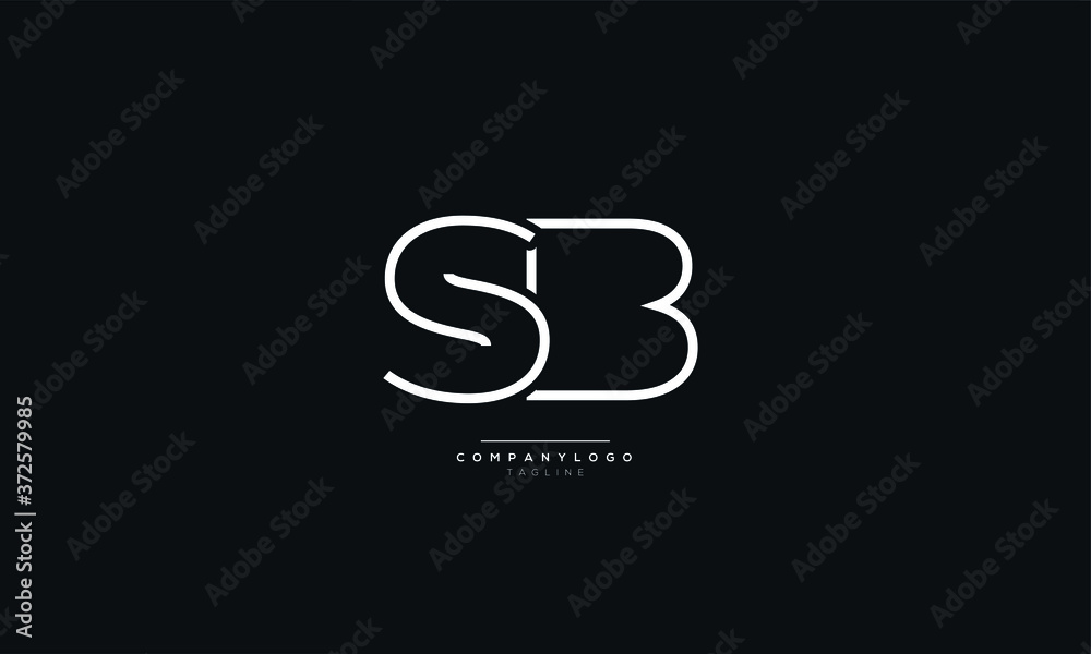 SB Letter Business Logo Design Alphabet Icon Vector Symbol Stock Vector ...