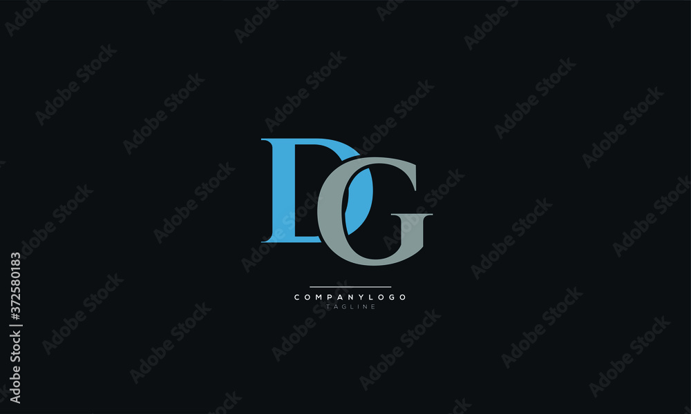 DG Letter Business Logo Design Alphabet Icon Vector Symbol Stock Vector ...