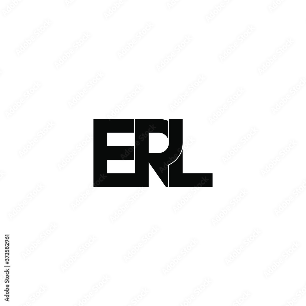 erl letter original monogram logo design Stock Vector | Adobe Stock