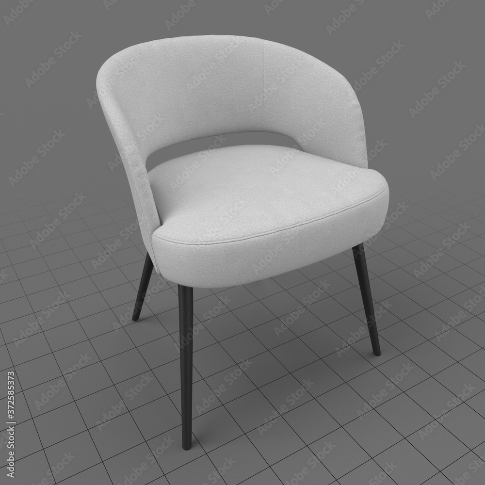 Modern chair Stock 3D asset | Adobe Stock