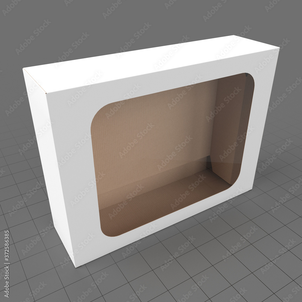 Box with display window 1 Stock 3D asset | Adobe Stock