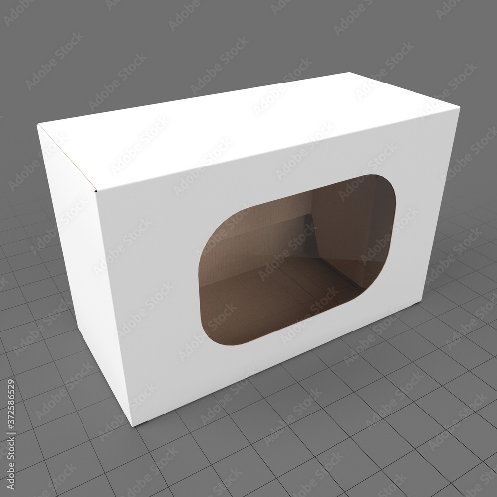 Box with display window 2 Stock 3D asset | Adobe Stock