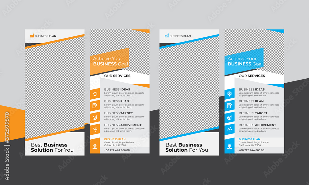 Creative print-ready Dl Rack Card Flyer for advertisement Stock Vector ...