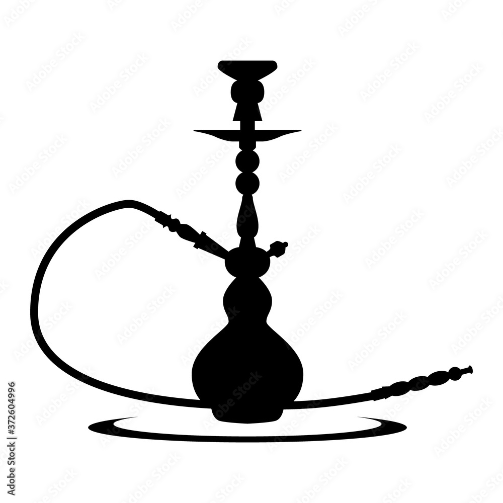 shisha hookah pipe clip art symbol Stock Vector | Adobe Stock