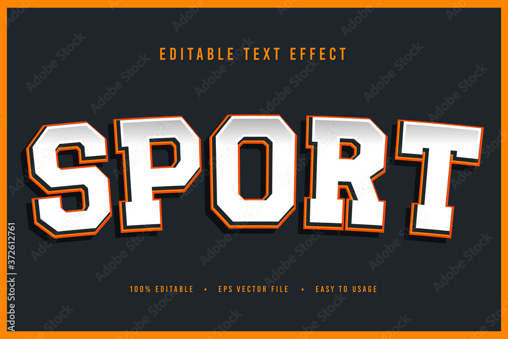 decorative sport Font and Alphabet vector Stock Vector | Adobe Stock