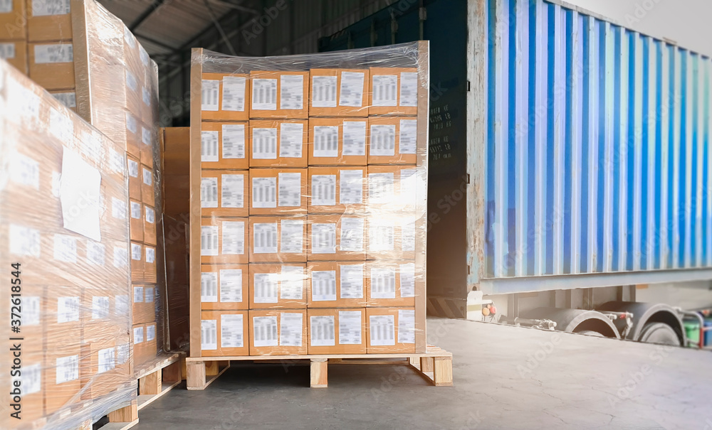 Logistics and transportation. Cargo freight, Shipment, Delivery service ...