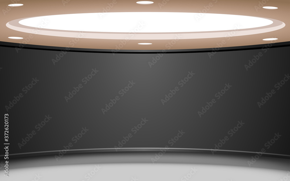 white spotlight and lcd background in a news studio room Stock Vector ...