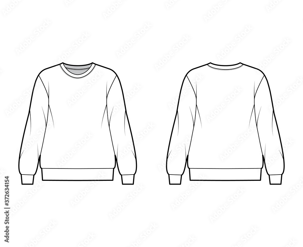 Crewneck Sweatshirt Template