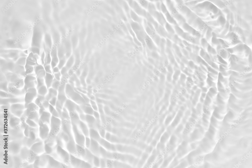 Blurred desaturated transparent clear calm water surface texture with ...