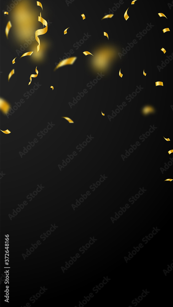 Streamers and confetti. Gold streamers tinsel and Stock Vector | Adobe ...