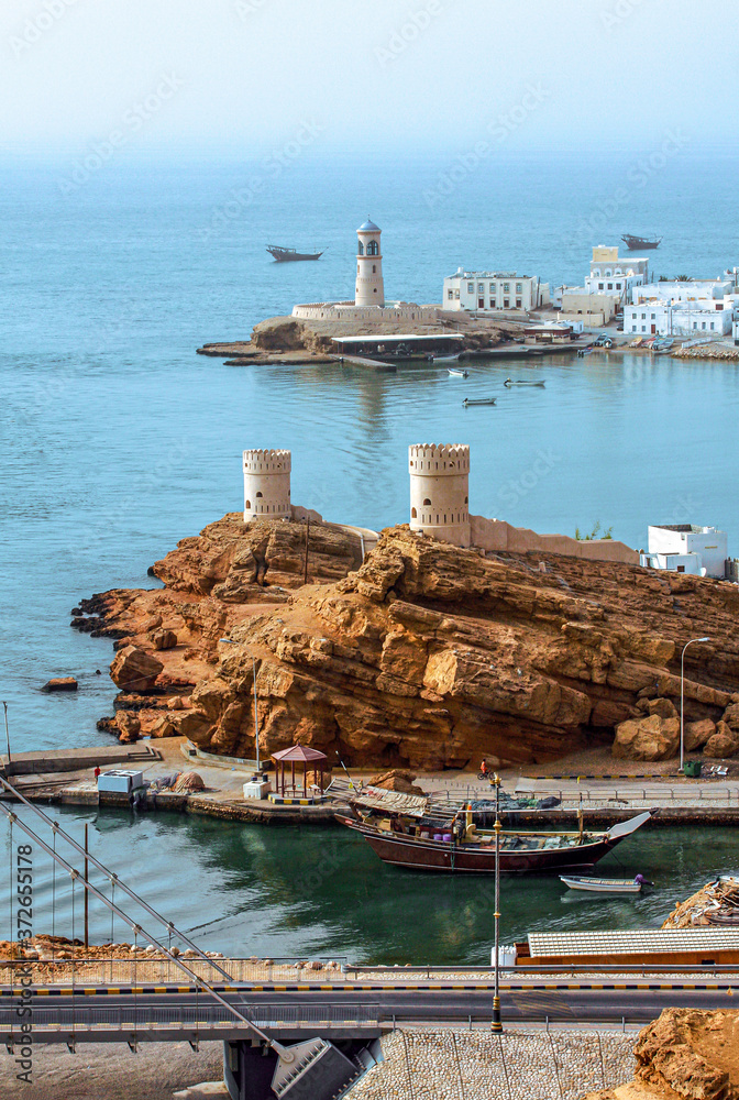 sur is a one of beautiful costs in the world in Oman Stock Photo ...