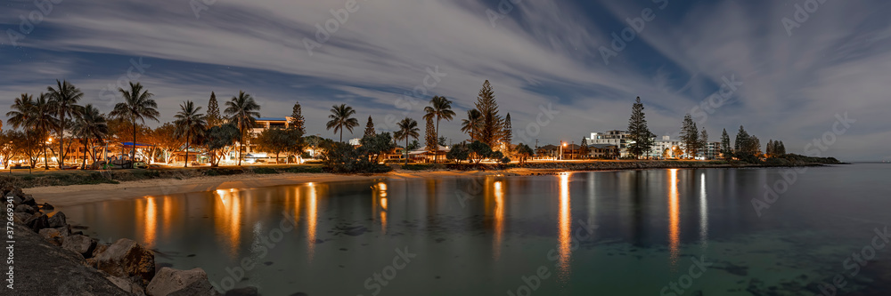 The Queensland village of Bargara at night Stock Photo | Adobe Stock