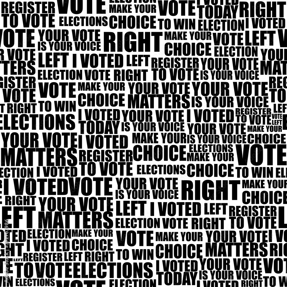 american elections vote seamless lettering pattern with democratic ...