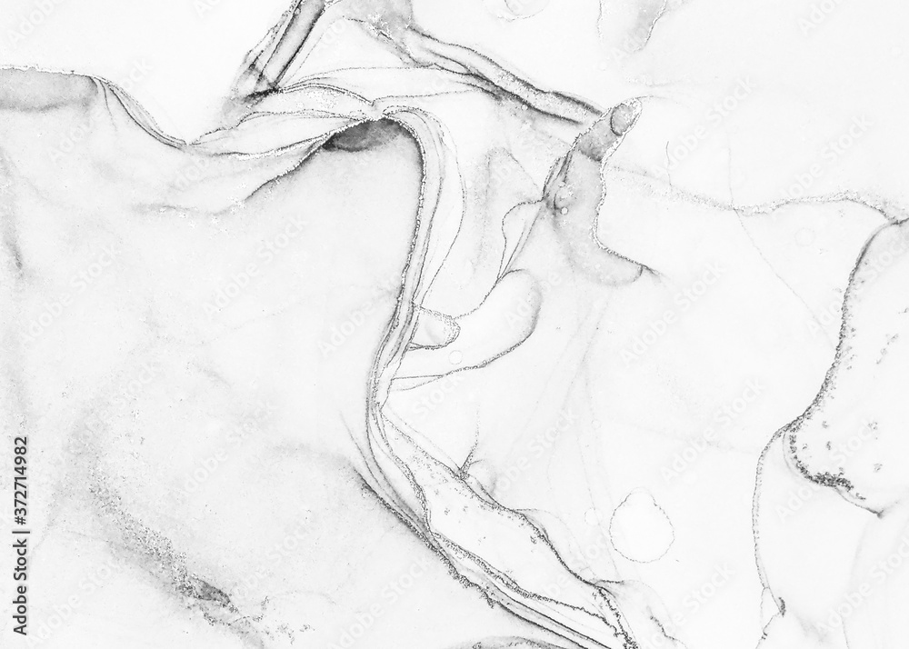 Grayscale Arwork. Monochrome Smoke Art. Black White Backdrop. Fluid ...