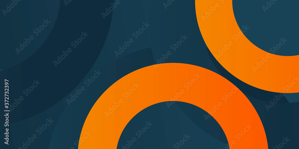 High contrast blue and orange glossy stripes. Abstract tech graphic ...