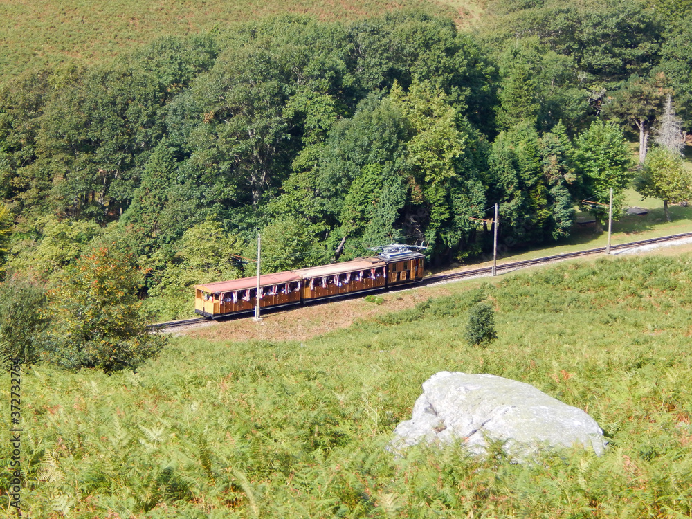 Petit train de la Rhune, au Pays Basque Stock Photo | Adobe Stock