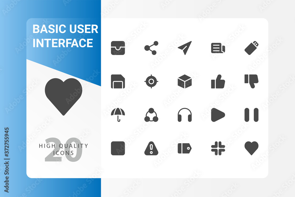 User Interface icon pack isolated on white background. for your web ...
