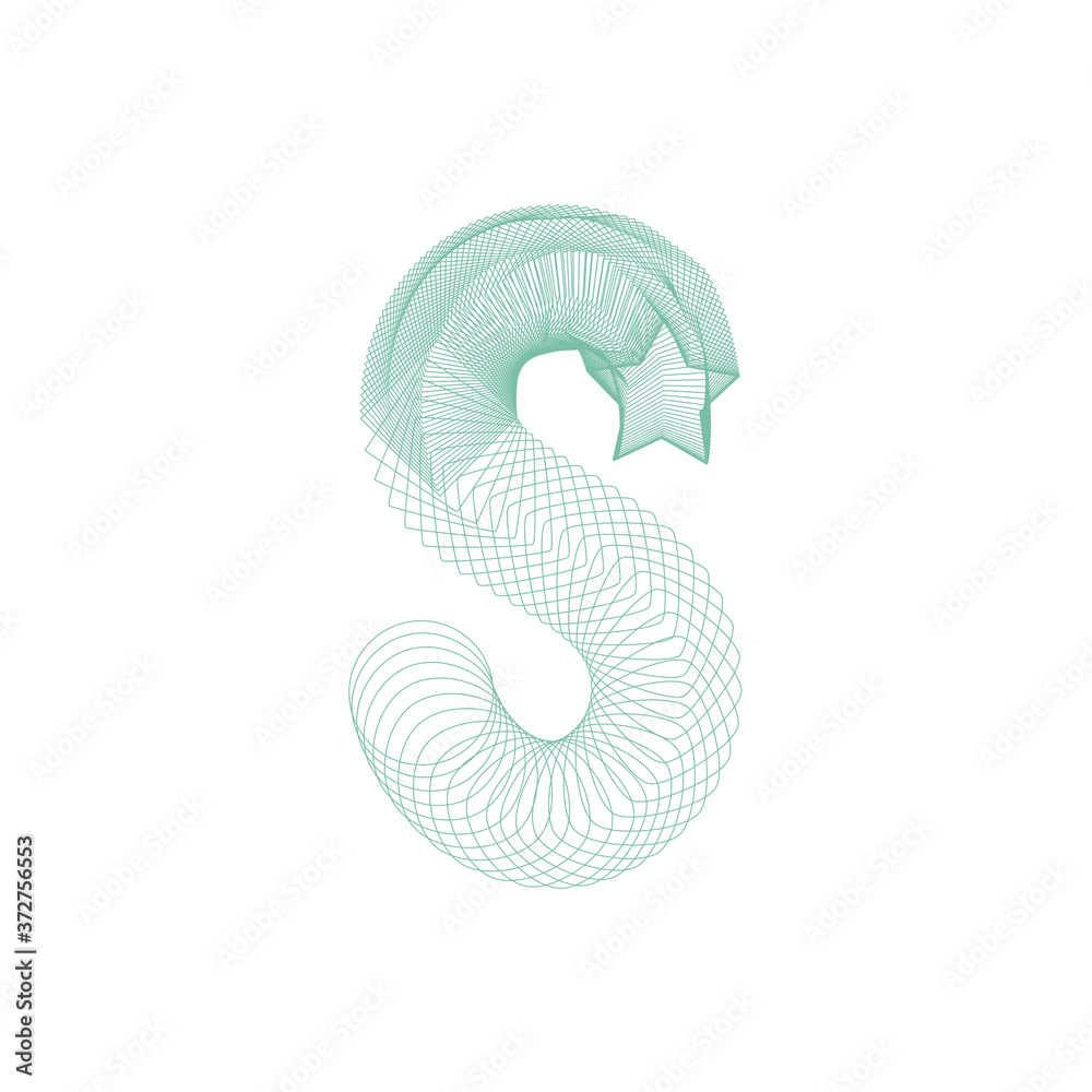 vector blend alphabet letter S Stock Vector | Adobe Stock